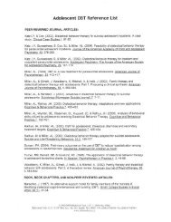 DBT Consultation Team Format and Tasks - University of ...