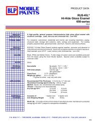 Armor TechTM ProPoxy Prime Epoxy 1670-series - BLP Mobile Paints