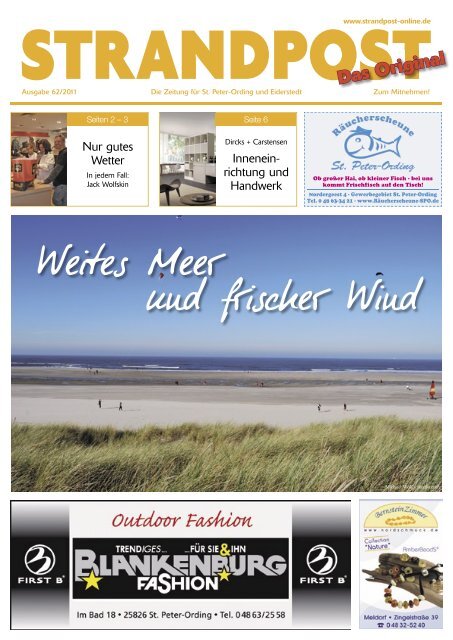Weites Meer und frischer Wind - Strandpost