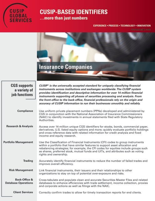 Fact Sheet (PDF) - CUSIP Global Services