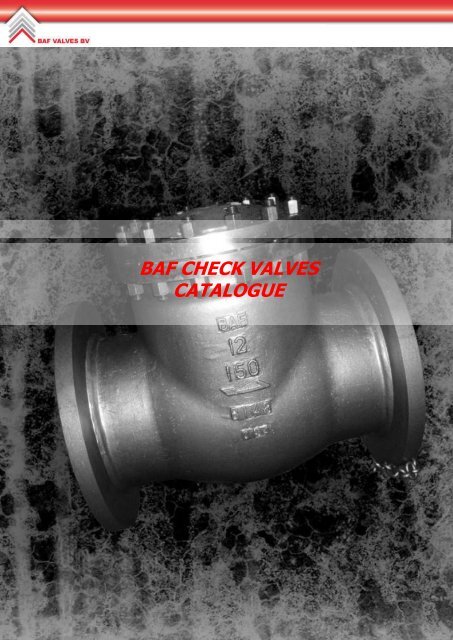 BAF CHECK VALVES CATALOGUE