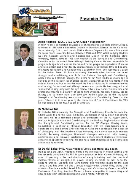 Presenter Profiles - Gymnastics Australia