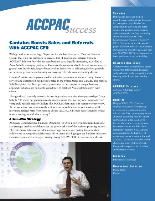 ACCPAC Advantage BI Cantatus