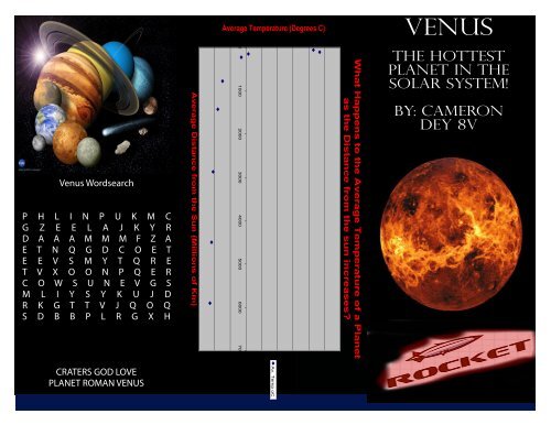 Solar System Brochure Student Projects
