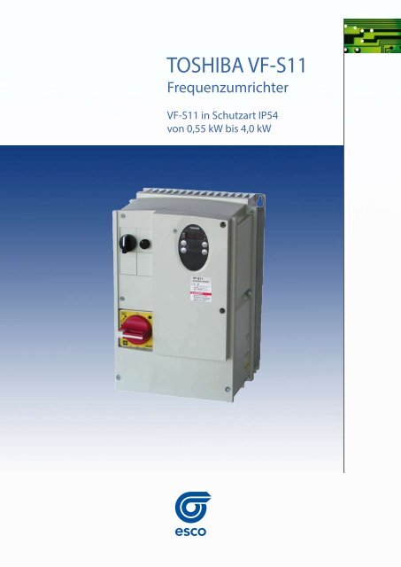 TOSHIBA VF-S11 - esco Antriebstechnik
