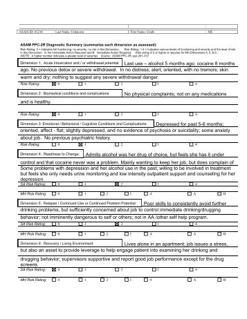 ASAM PPC-2R Diagnostic Summary