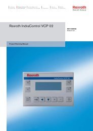 VCP20.1 Project Planning Manual - Bosch Rexroth