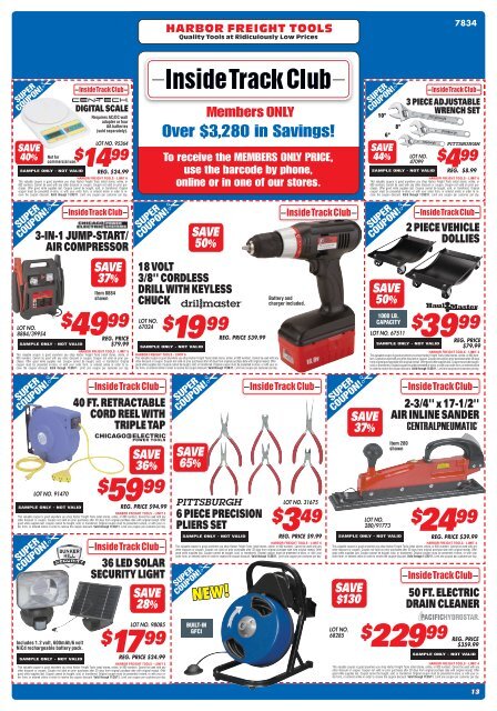 Inside Track Club - Harbor Freight Tools