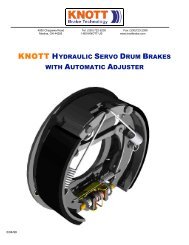 SAHR Caliper Service Manual - Knott Brake Company