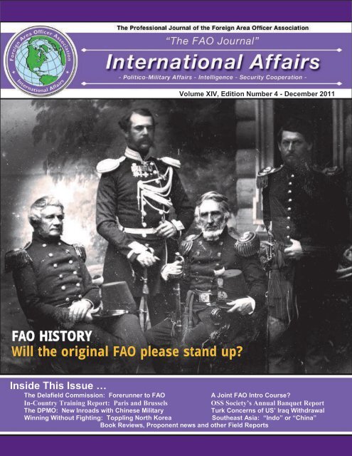 FAO HISTORY Will the original FAO please stand up? - Faoa