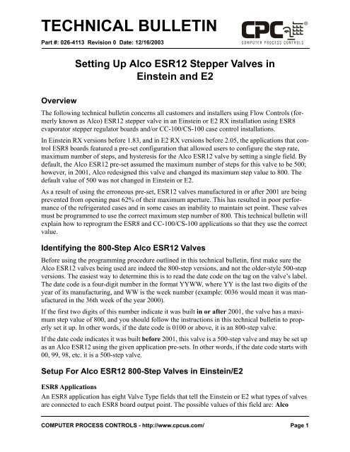 TECHNICAL BULLETIN - Emerson Climate Technologies