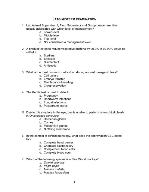 LATG Midterm Exam