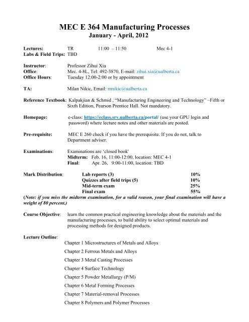 My Eclass Online Textbook