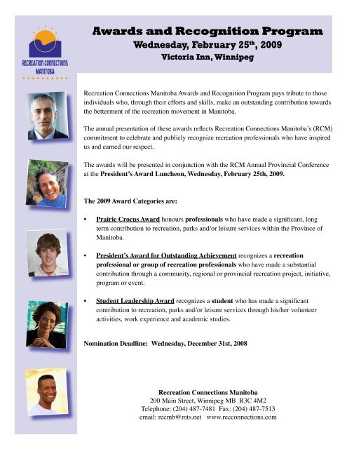 Awards and Recognition Program Awards and Recognition Program