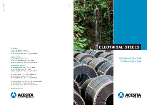 Grain oriented silicon steels - Acesita