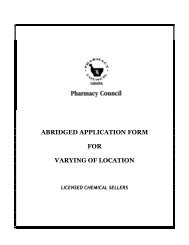 PHARMACY APPLICATION FORM - Pharmacy Council Ghana