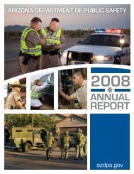 2011 DPS Annual Report - Arizona Department of Public Safety