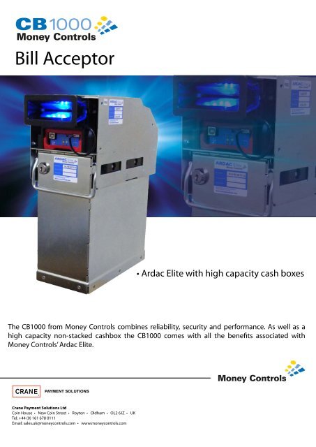 Bill Acceptor - Moneytech