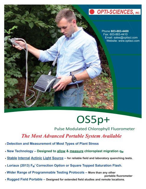 OS5p+ brochure version longer 10 1 13 - Opti-Sciences