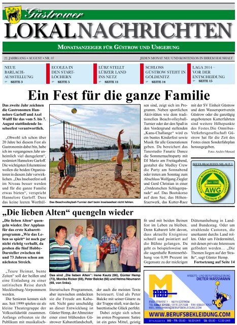 Güstrower Ein Fest für die ganze Familie - Berliner Lokalnachrichten