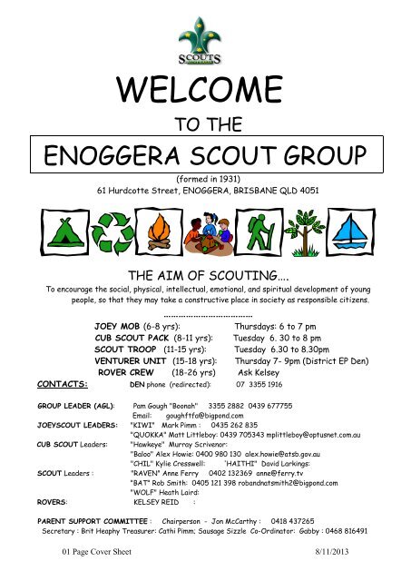 New Family Welcome Kit - Enoggera Scout Group