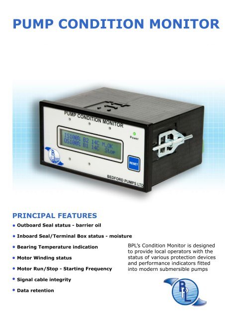 PUMP CONDITION MONITOR - Bedford Pumps