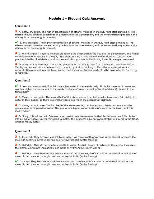 Module 1 - Student Quiz Answers Question: 1 ... - RISE at Duke