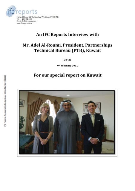 Mr. Adel Al-Roumi - IFC Reports