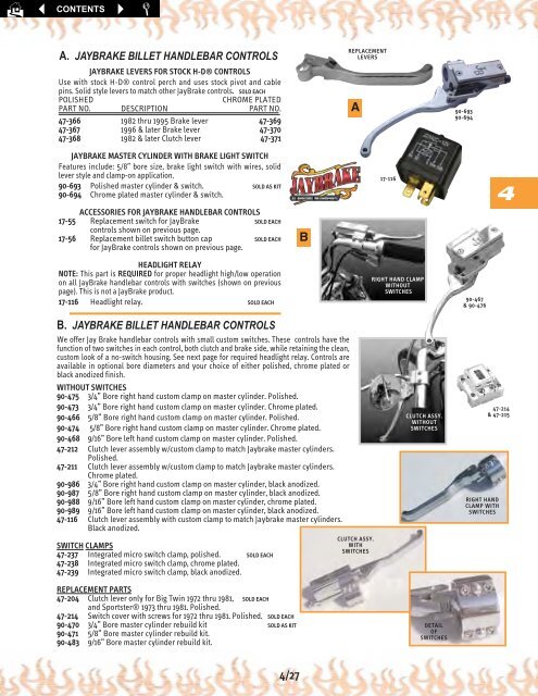 Replacement Parts Rebuild Kits Jaybrake Front Or Rear Master Cylinder