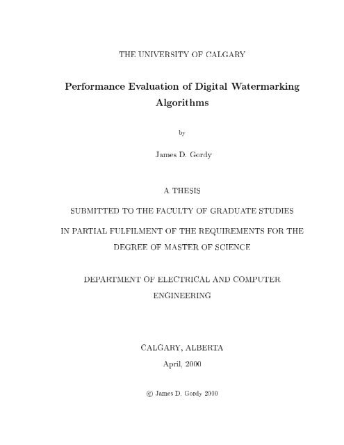 Performance Evaluation Of Digital Watermarking Algorithms