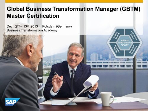 Global Business Transformation Manager (GBTM) Master Certification