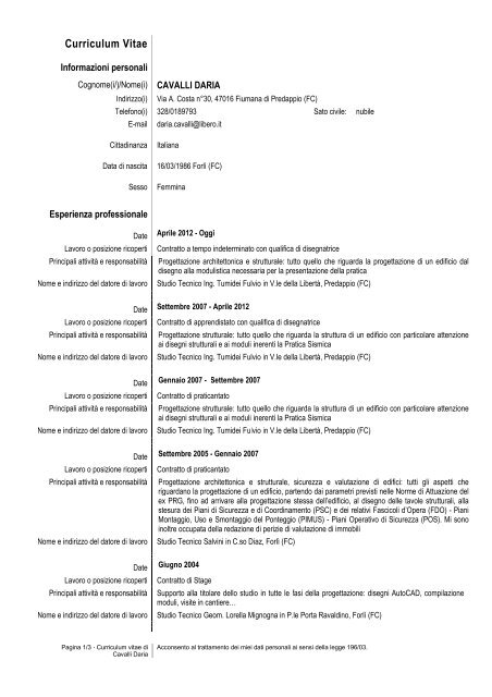 CURRICULUM VITAE EUROPEO DARIA.pdf - Saffi-Alberti