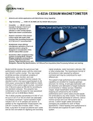G-822A CESIUM MAGNETOMETER - Alphageofisica