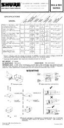 Shure FP Wireless Frequency Compatibility Chart