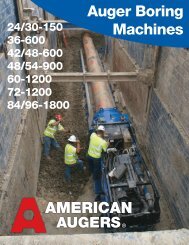 Boring Machine Operators Manual - American Augers, Inc.