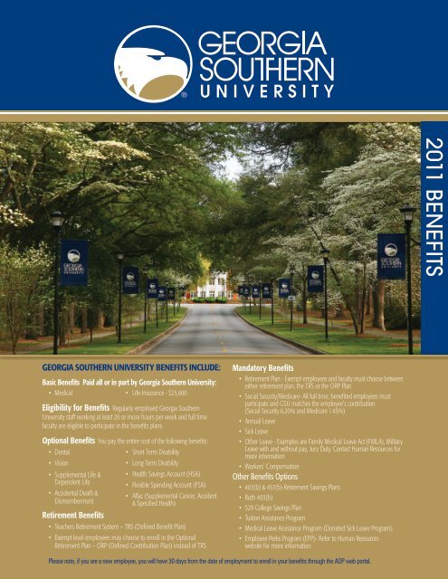 Basic Benefits Paid - Georgia Southern University