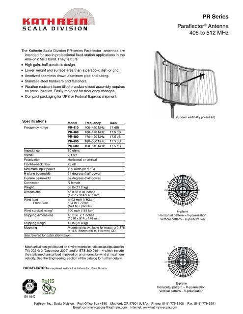 PR-490 - Kathrein Scala Division