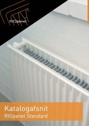 Radiator datasheet - RIOpanel