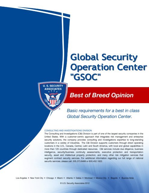 View or download our Global Security Operation Center brochure