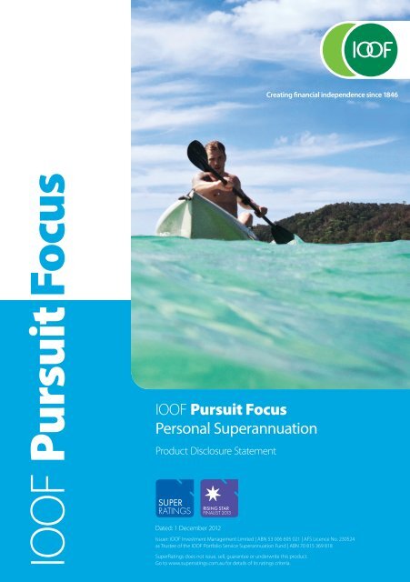 Personal Superannuation - IOOF Portfolio Online