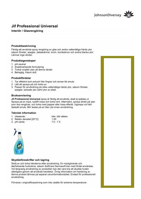 Jif Professional Universal