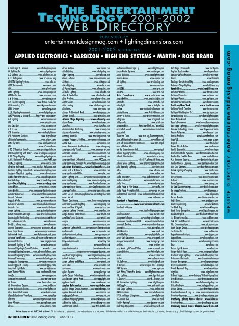 the entertainment technology