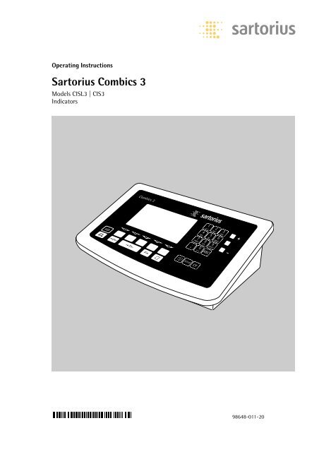 MAN-Combics Indicators CISL3 CIS3-e - Sartorius AG