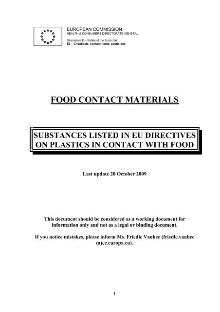 food contact materials - European Commission - Europa