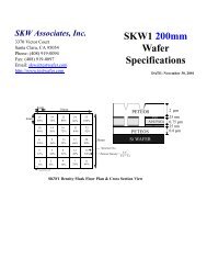 SKW 7-2 300mm Wafer Specifications - SKW Associates, Inc.