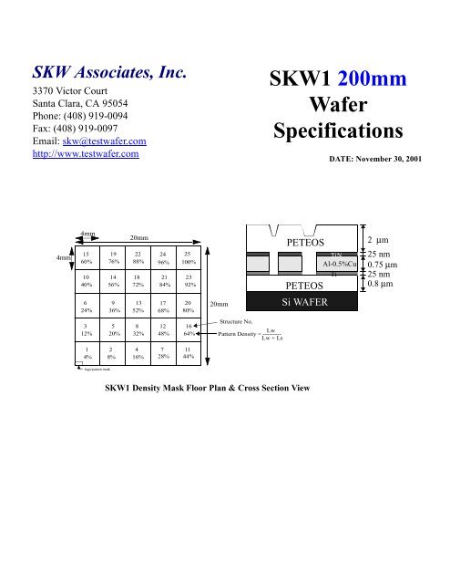 SKW1 200mm Wafer Specifications - SKW Associates, Inc.