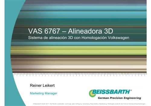 VAS 6767 â Alineadora 3D - Autobas