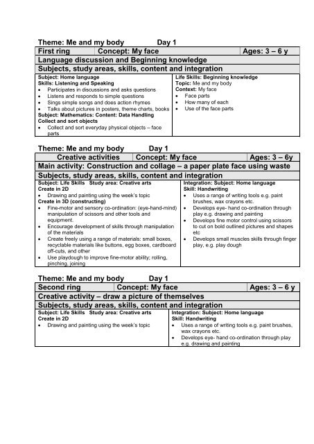 to display the PDF file - Preschool themes