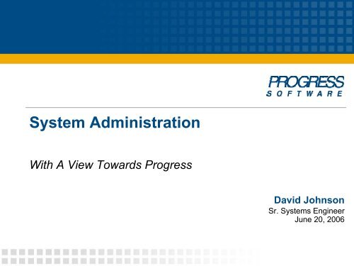 Progress System Management - Radius