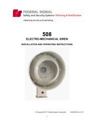 UltraVoice Manual - Federal Signal